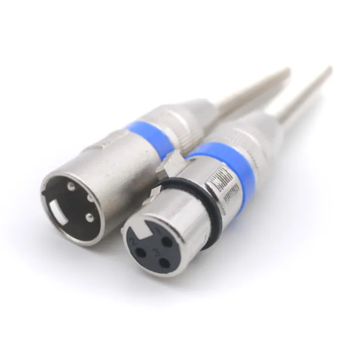 XLR 3 Pin Female Male MIC Jack Plug Audio Microphone Cable Connector ...