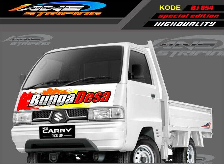 DECAL STICKER KAP DEPAN CARRY BUNGA DESA / STICKER KABIN DEPAN GRANMAX ...