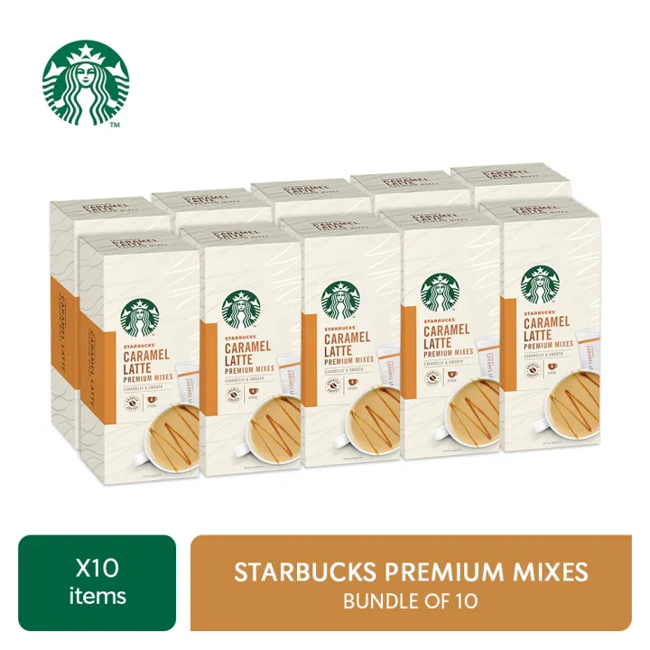 STARBUCKS Premium Mixes Caramel Latte x 10 | Lazada PH