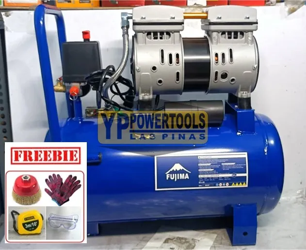 FUJIMA JAPAN 24L Air Compressor Oil Free Noise Less 1HP 750W OFJ-24 ...