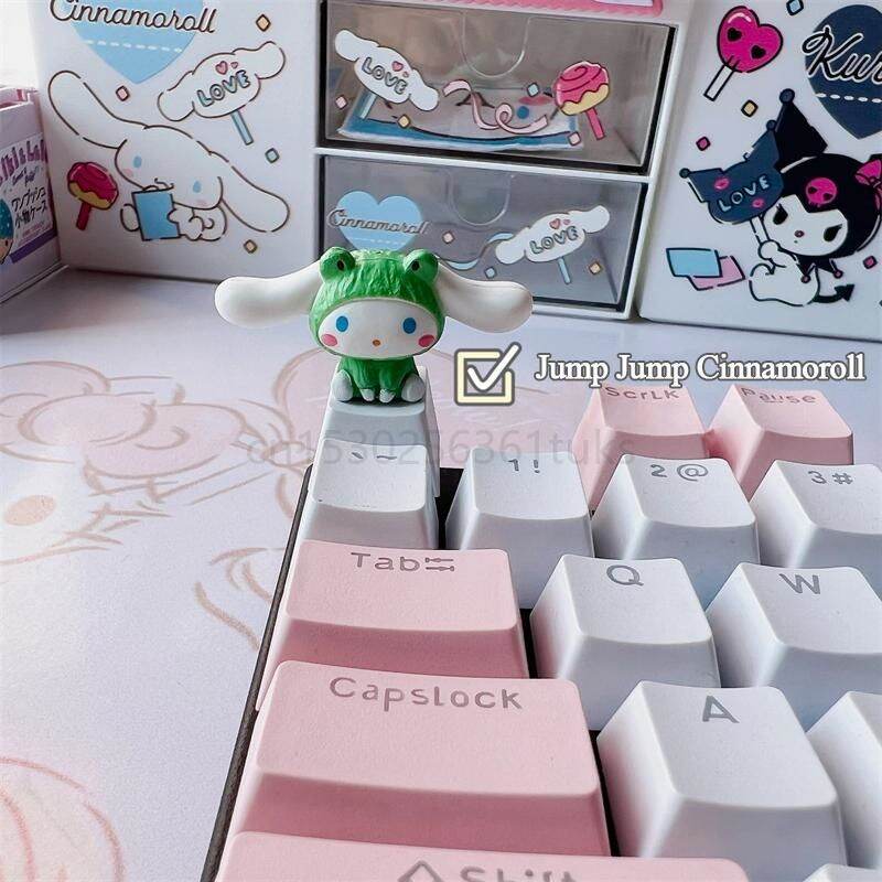 Sanrio Kawaii Cinnamorol Keycaps Mechanical Keyboard Caps Hello Kitty ...