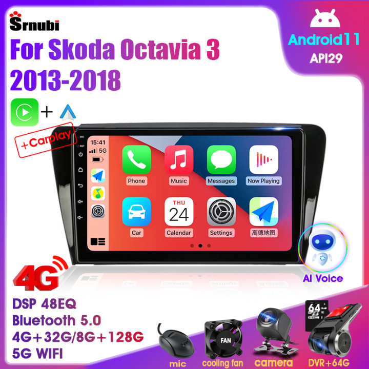 Android 11รถวิทยุสำหรับ Octavia 3 A7 2013-2018เครื่องเล่นมัลติมีเดียนำ ...