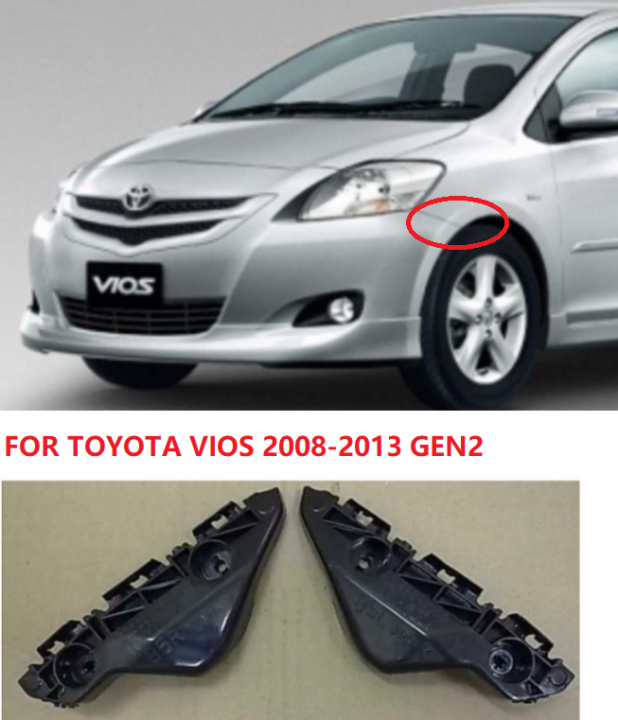 front bumper bracket support for TOYOTA VIOS gen2 2008 2009 2010 2011 2012 2013 | Lazada PH