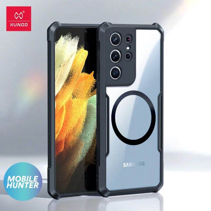Samsung S21 Ultra Original XUNDD Beetle Magsafe Shockproof Case (Black) | Lazada PH