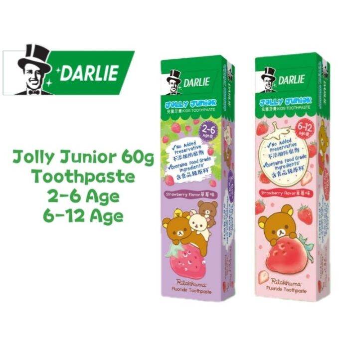 [TKM] Darlie Toothpaste Jolly Junior Kids 60g | Lazada