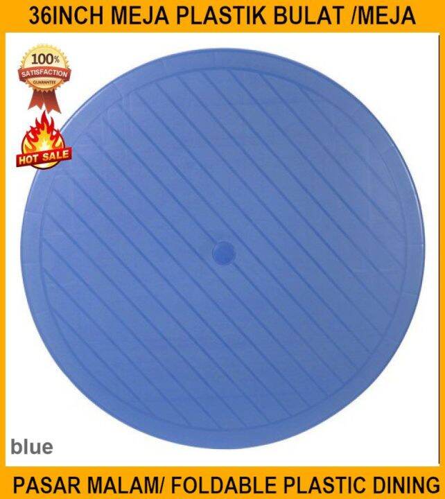 36inch Meja Plastik Bulat /meja Pasar Malam/ Foldable Plastic Dining ...