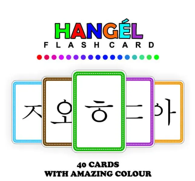 Kartu Flash Card Hangeul (Huruf Korea) | Lazada Indonesia