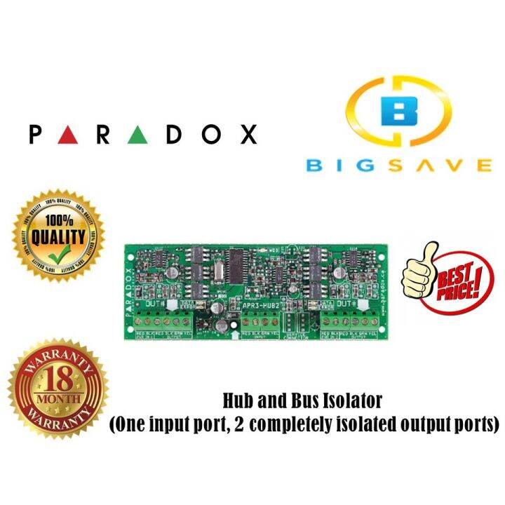 HUB AND BUS ISOLATOR (ONE INPUT PORT, 2 COMPLETELY ISOLATED OUTPUT ...