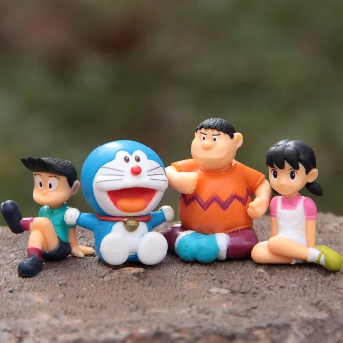 5pcs Doraemon Nobita's Family Hand Office Aberdeen Doraemon Shizuka ...