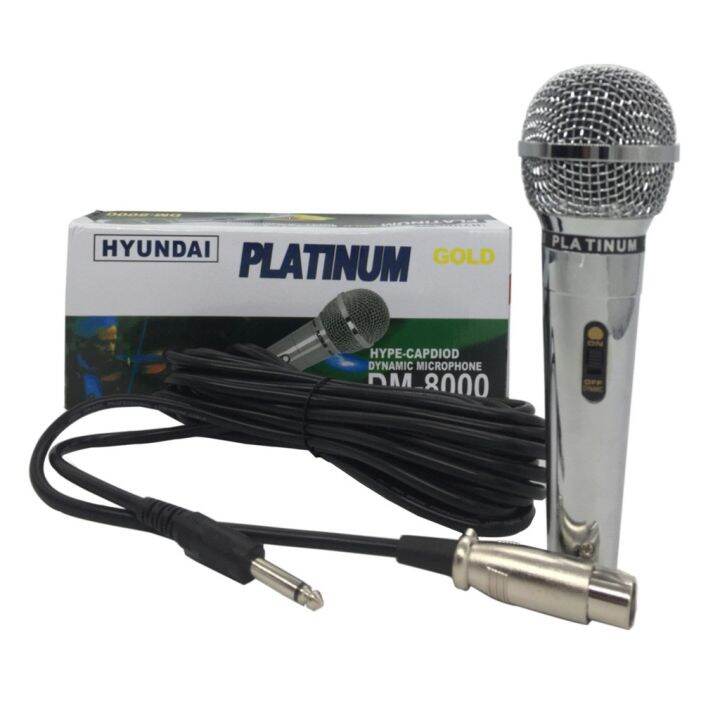 Hyundai Platinum DM-8000 Dynamic Microphone | Lazada PH
