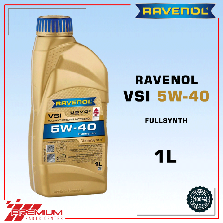 RAVENOL VSI SAE 5W-40 Fully Synthetic Gasoline and Diesel Oil 1 Liters ...