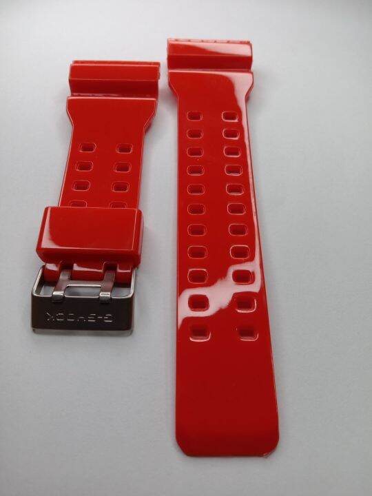 ES - Replacement straps only ( glossy red ) GShock Replacement ...