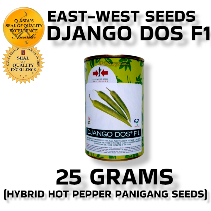 DJANGO DOS F1 (25GRAMS) HYBRID HOT PEPPER PANIGANG BY EAST WEST SEEDS ...