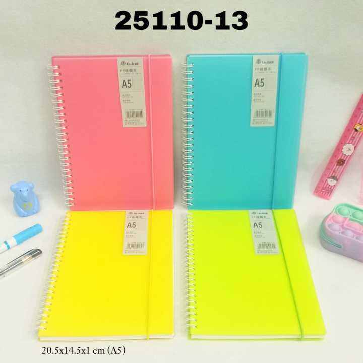 SOS Buku Tulis Spiral Tali A5-80 Cover Plastik/Buku Spiral/Buku Catatan ...