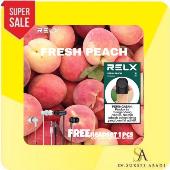 RELX Vape Pod Cotton Fresh Peach (Persik/ Orchard Rounds) | Lazada PH