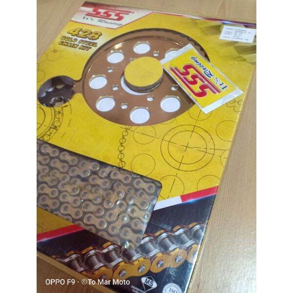 ☃SSS STEEL CHAIN SET FOR RAIDER 150 CARB FI⚘ | Lazada PH