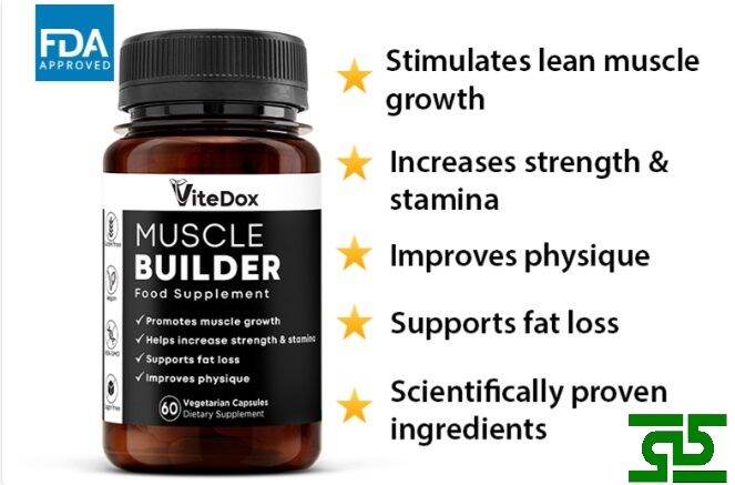 ViteDox Muscle Builder | Food Supplement 60Capsules | Lazada PH