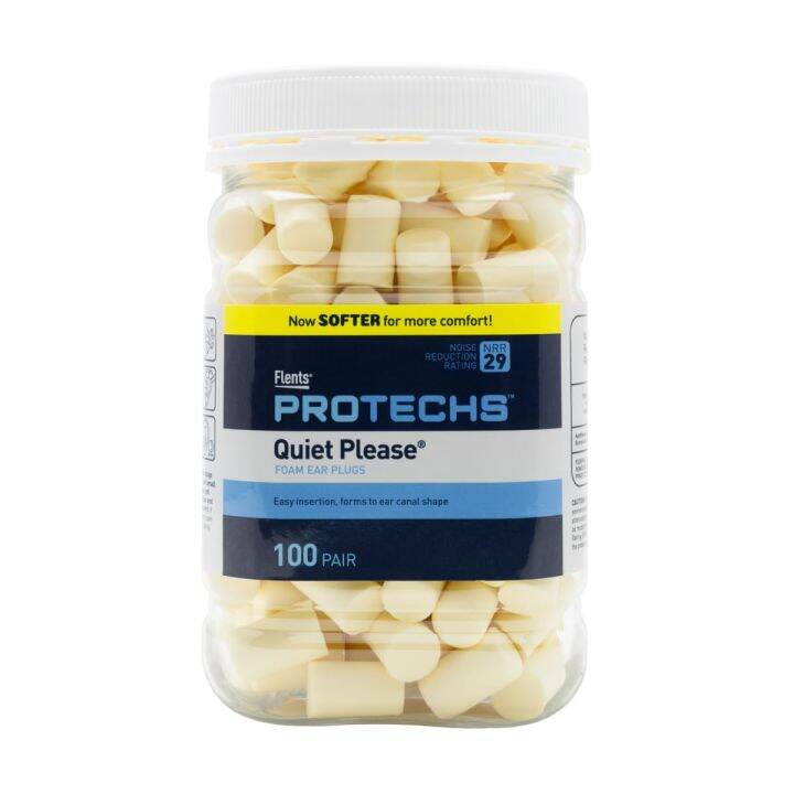 Flents Protechs Quiet Please Foam Ear Plugs 100 Pair (NRR 29) | Lazada PH