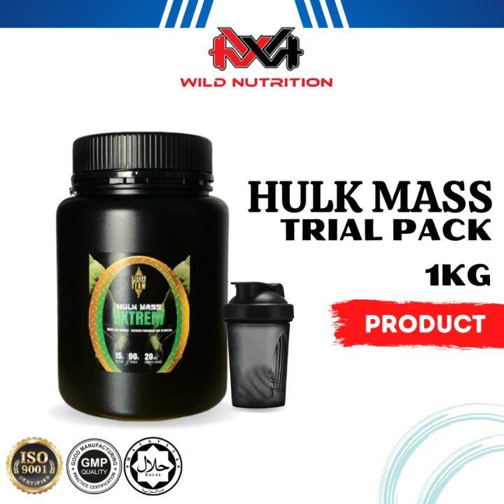 Azgard Hulk Mass Gainer 1kg Trial Pack | Lazada