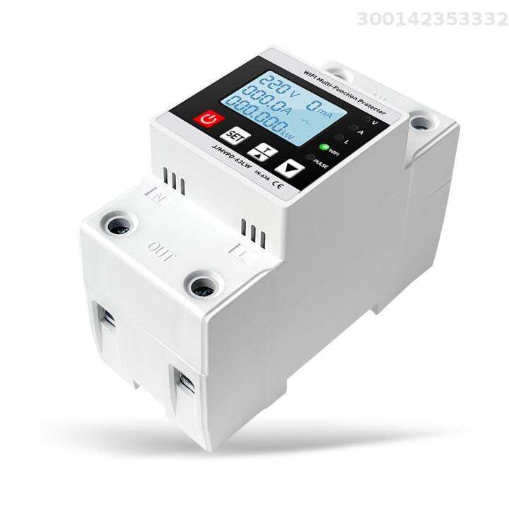 Meterk Tuya Wifi Intelligent Reclosing Protector Current Voltage Monitoring Circuit Breaker