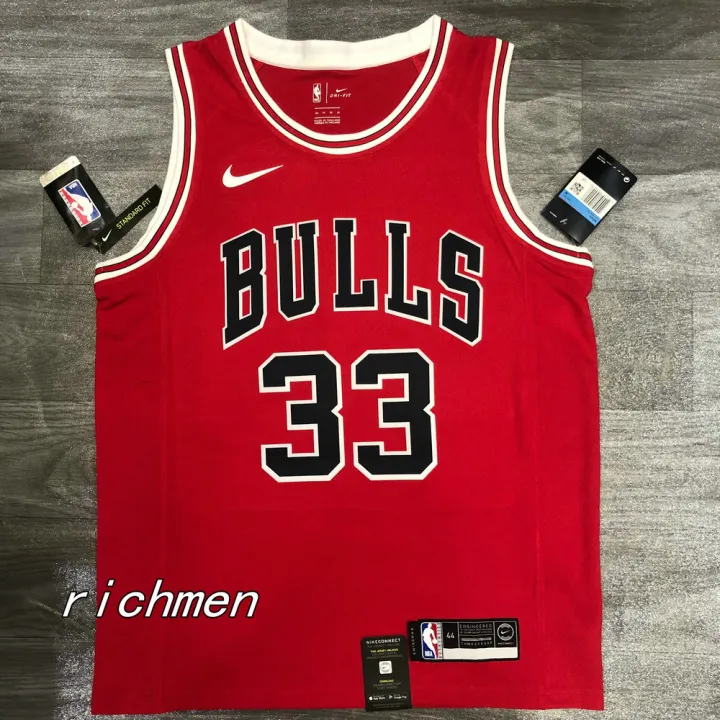 【Swingman】Men's New Original NBA Chicago Bulls #33 Scottie Pippen Icon ...