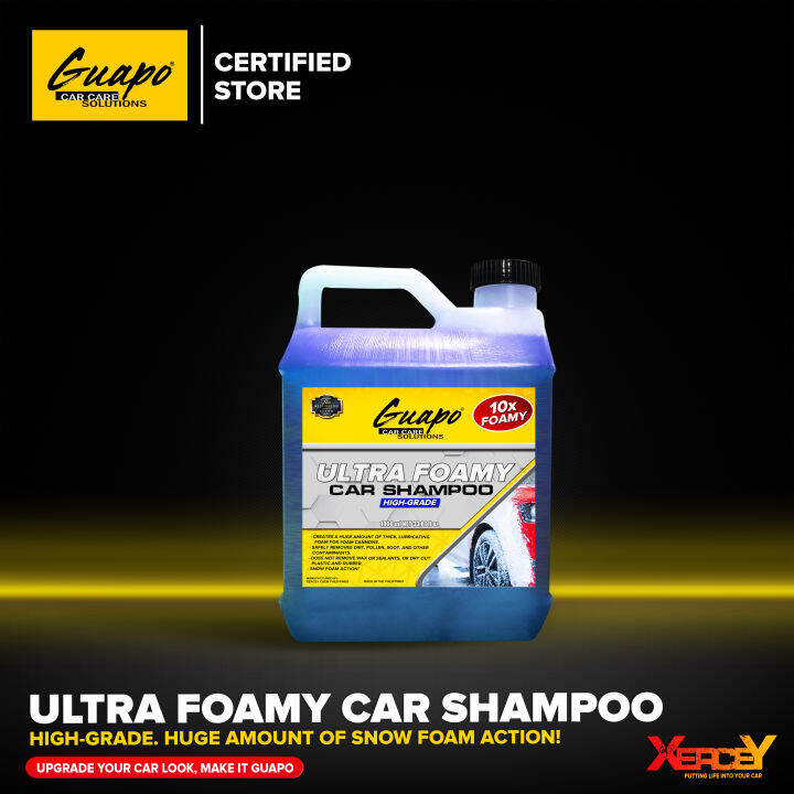 Guapo Car Care Ultra Foamy Car Shampoo High-Grade 10x Foamy 1 Liter ...