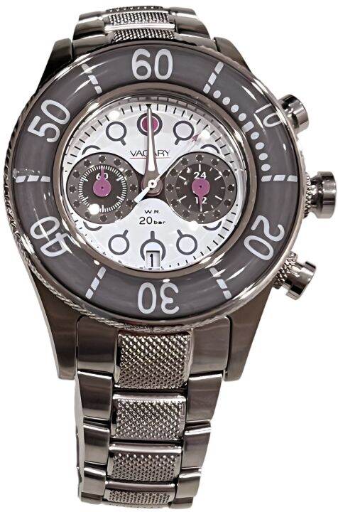 นาฬิกาข้อมือผู้ชาย VAGARY BY Citizen Quartz Chronograph รุ่น IV5-116-61 สีเงิน IV5-141-51 สีดำ ...