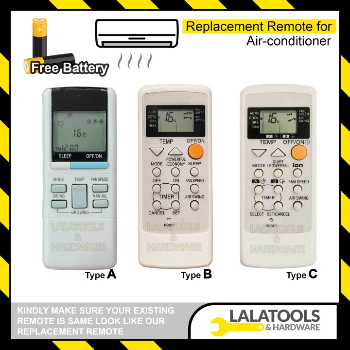 Replacement remote for NATIONAL Air-conditioner Aircond Remote Control ...
