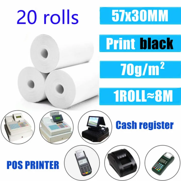 High quality thermal paper 57x30 mm POS printer 10/20 rolls for mobile ...