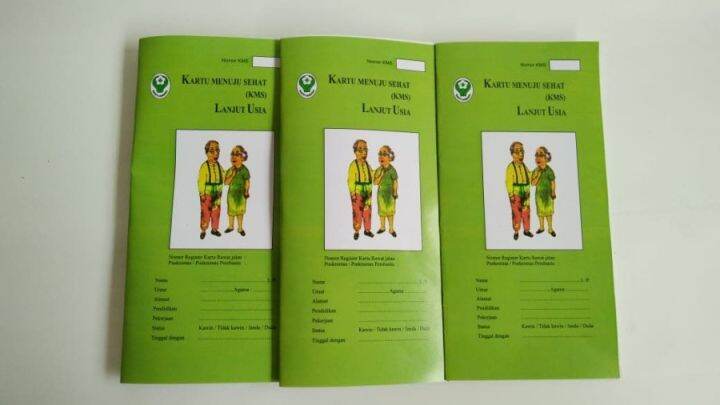KMS Lansia | Kartu Menuju Sehat (KMS) Usia Lanjut | 1 Lembar | Lazada Indonesia