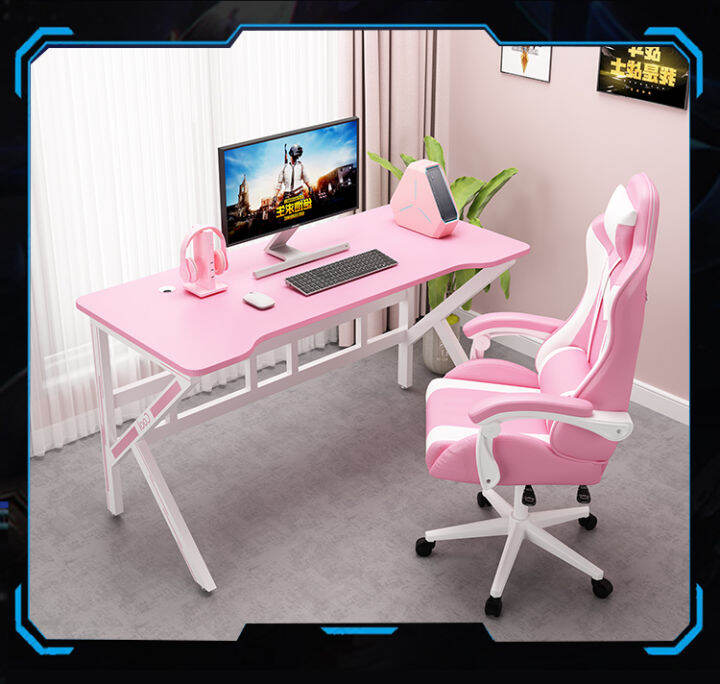 Pink Gaming Table for Girls Lady's Computer Desk Girl Study Table ...