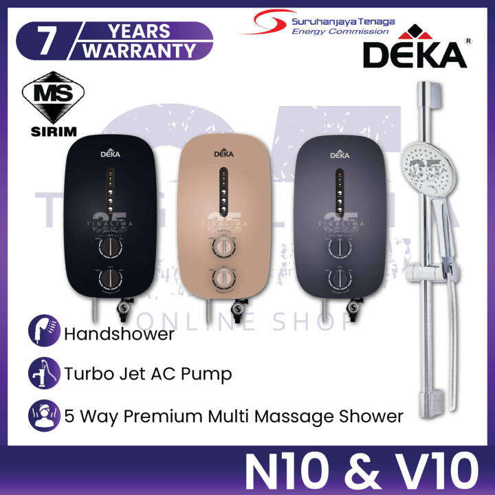 DEKA N10 / V10 AC Pump AC Turbo Jet Pump Premium Multi Massage Shower ...