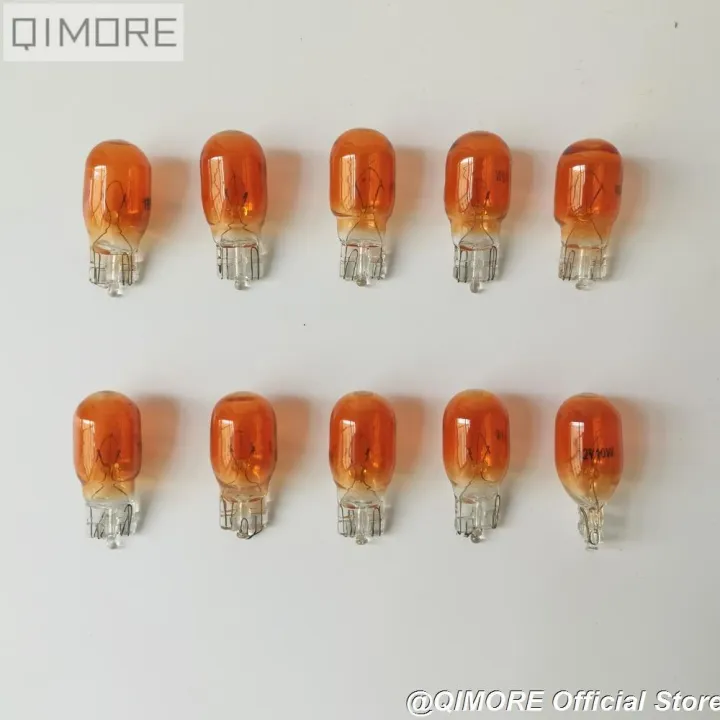 10ชิ้นสกู๊ตเตอร์ Moped รถจักรยานยนต์ Auto Speedometer หลอดไฟ Turn Bulb ...