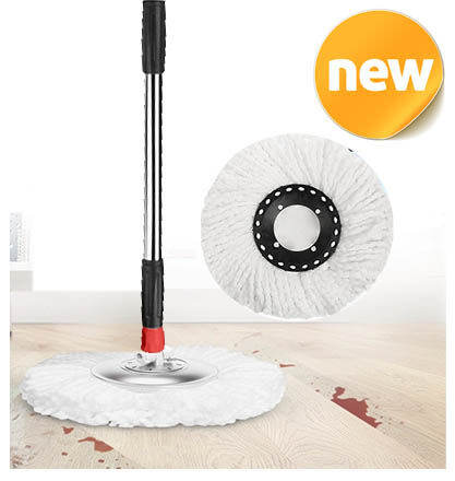SPINNING MOP001- 360degrees Rotating Automatic Microfiber Mop Head ...