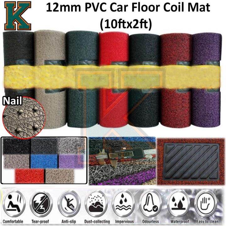 10ft x 2ft OEM Car Coil Floor Mat Carpet Spike Grip Nail Backing Car ...