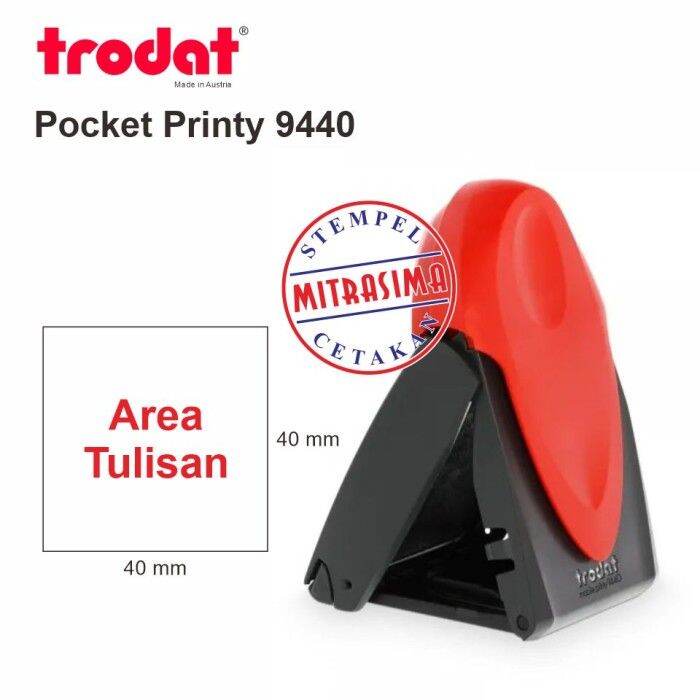Stempel Trodat 9440 ( Model Mobile Printy pocket ) | Lazada Indonesia