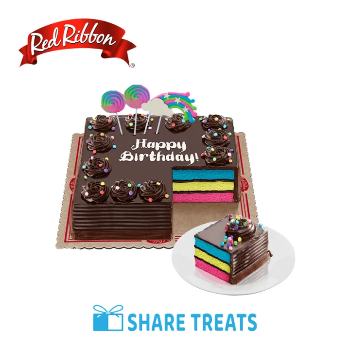 Dedication Cake Red Ribbon