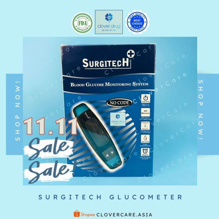 SURGITECH Blood Glucose Monitoring System | Lazada PH