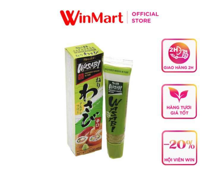 [Siêu thị WinMart] -Gia vị wasabi neri S&B 43g | Lazada.vn