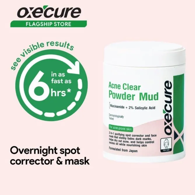 OXECURE Acne Clear Powder Mud 50g | Lazada PH