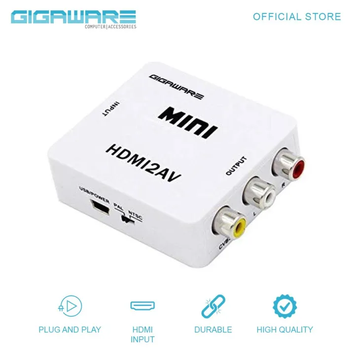 Gigaware Mini HDMI To AV 1080p Upscaler | Lazada PH