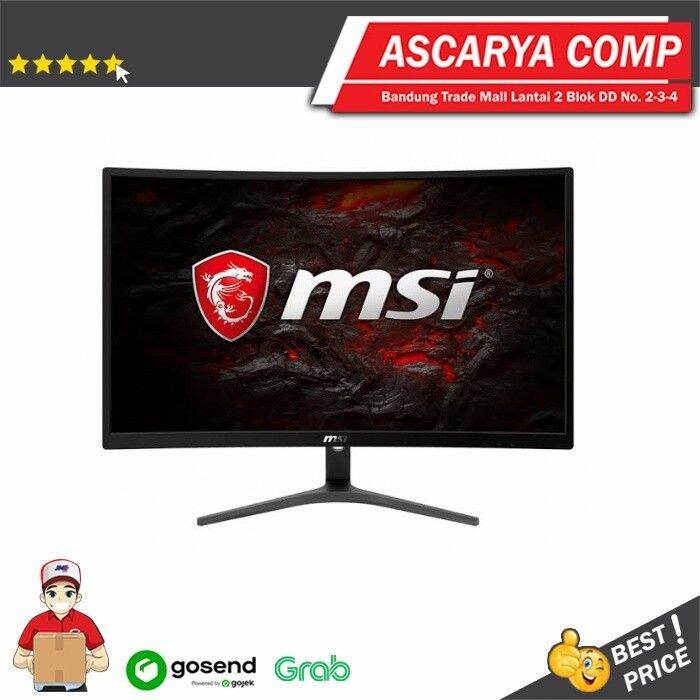 MSI Optix G241VC 24 Inch Curved Gaming Monitor - 1080p FHD 75Hz 1ms ...
