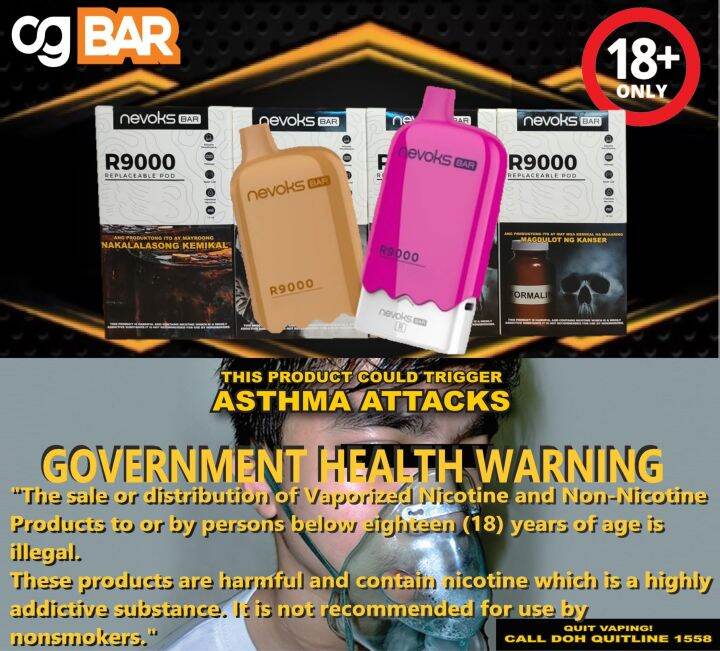 NEVOKS BAR R9000 DISAPOSABLE POD 750MAH ORIGINAL | Lazada PH