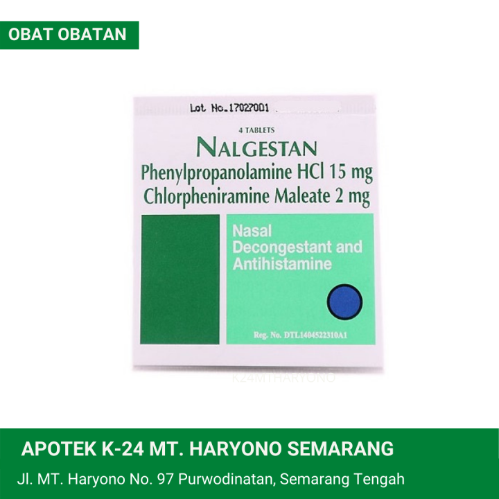 Nalgestan Isi 4 Tablet / Obat Flu Pilek Hidung Tersumbat Bersin Bersin ...