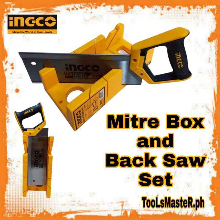 INGCO Miter Box and Back Saw SET HMBS3008 | Lazada PH