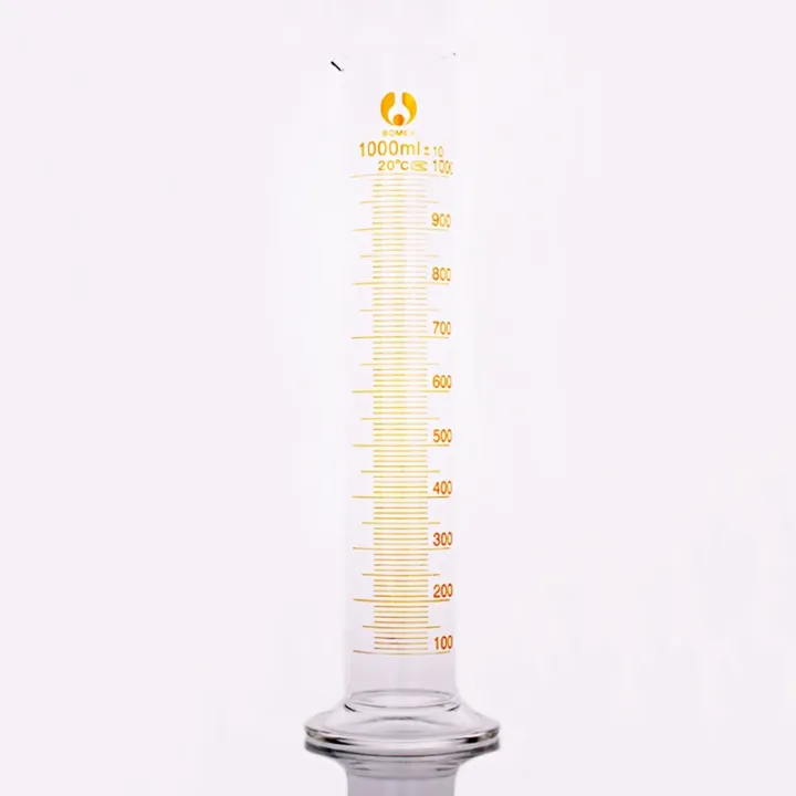 High borosilicate glass measuring cylinder,Capacity 1000ml,Graduated ...
