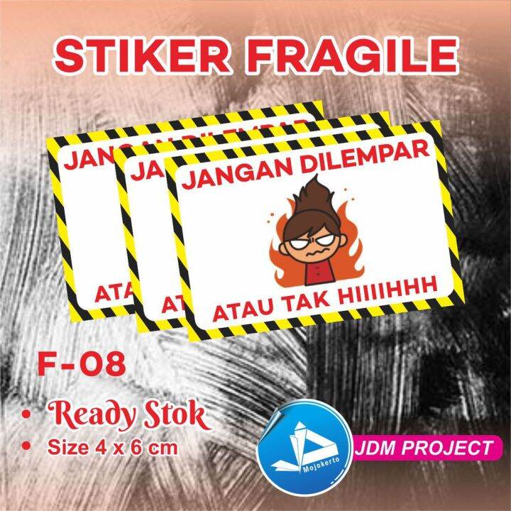 [COD] STIKER FRAGILE STICKER PECAH BELAH AWAS JANGAN DIBANTING MURAH ...