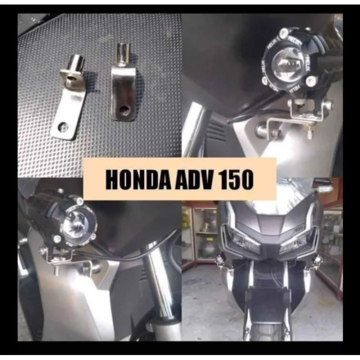 durable Honda adv 150 stainless side bracket for mini driving light and ...