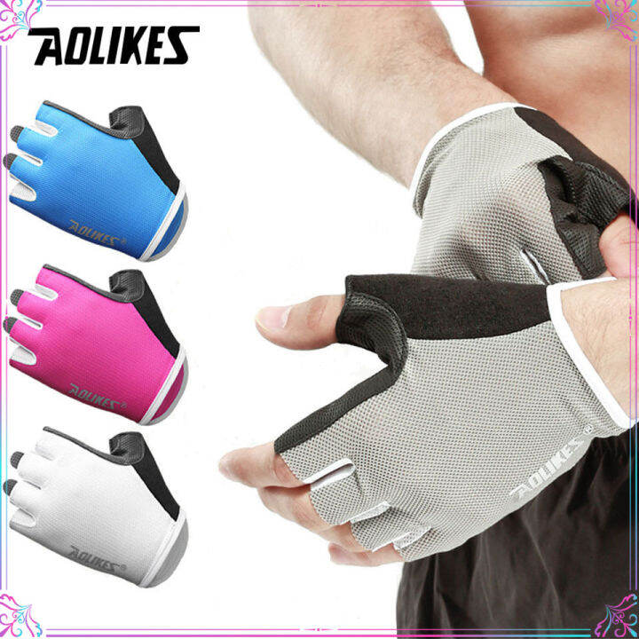 Bitak ถุงมือออกกำลังกายระบายอากาศยกน้ำหนัก Fingerless ยิมฟิตเนสถุงมือ ...