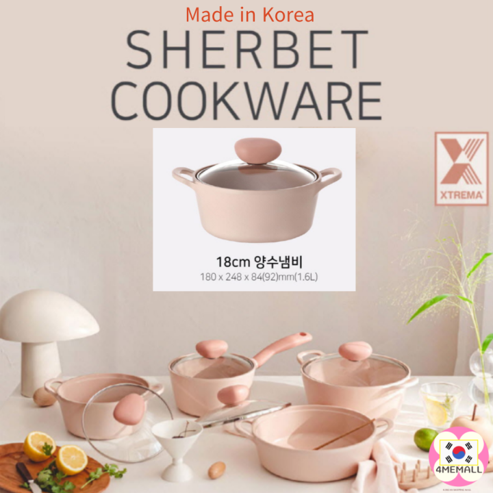 [Neoflam] Made in Korea Sherbet Cookware IH Induction Pot 18cm | Lazada